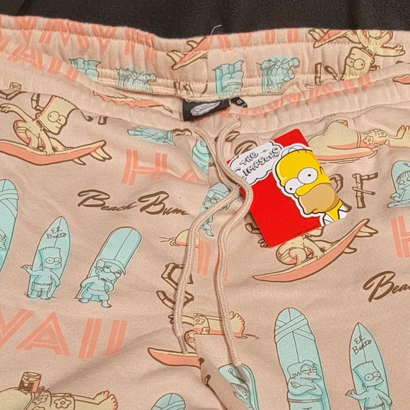 Simpsons | Shorts | The Simpsons Bart Simpson Surf Hawaiian Shorts With ...